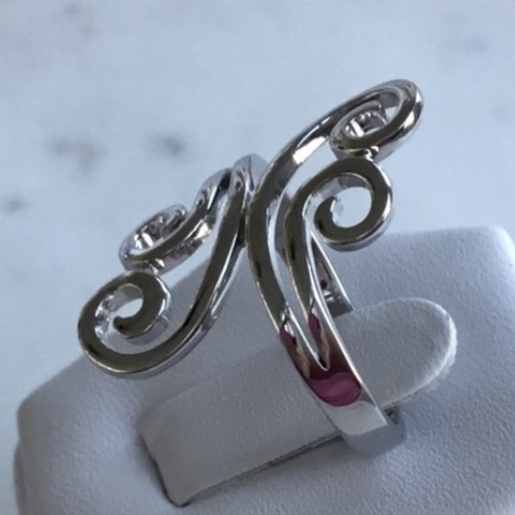 Jewelry | Elegant Swirl Silver Ring | Poshmark